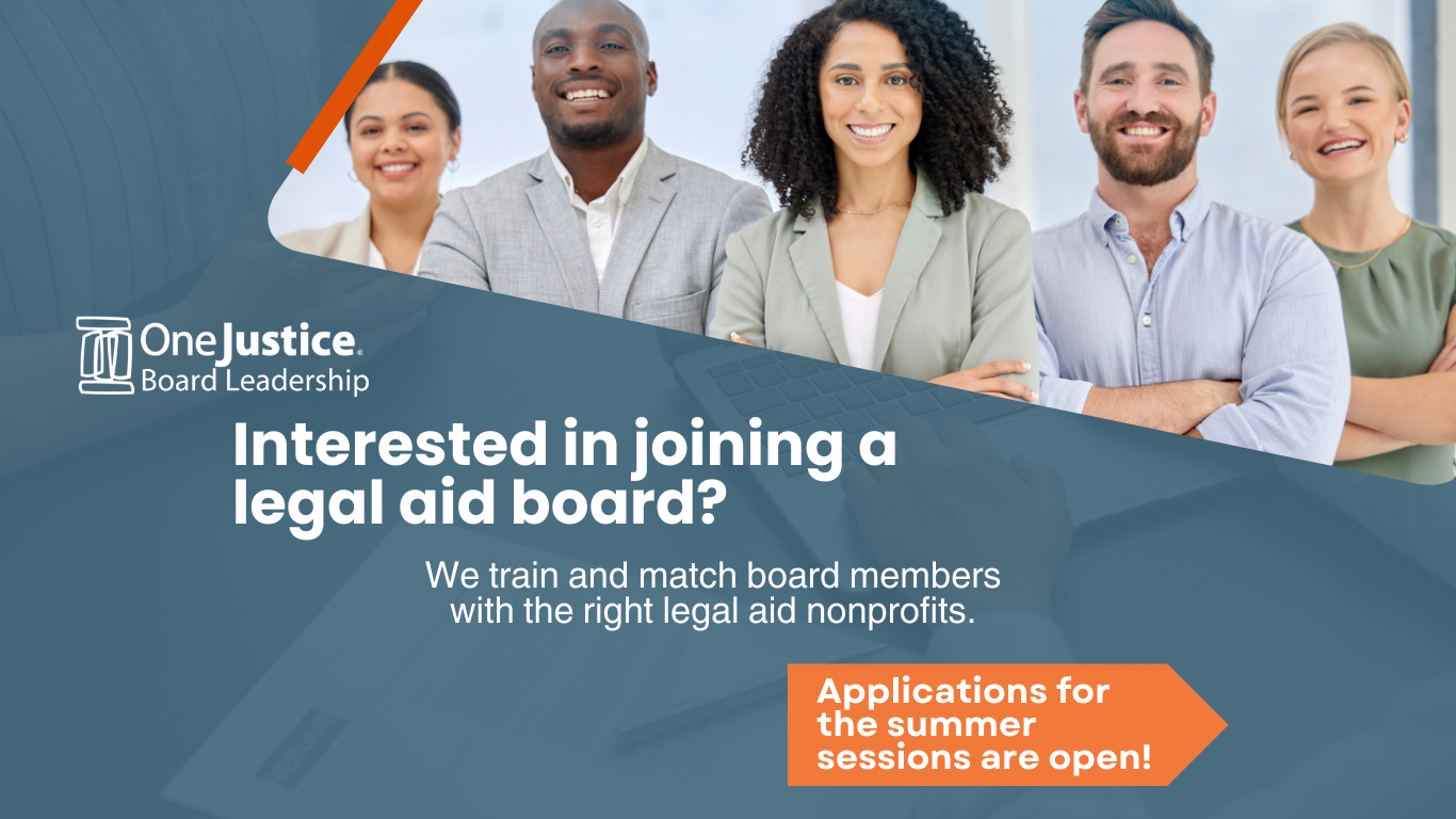 Legal Aid Board Leadership Training Applications Open - OneJustice
