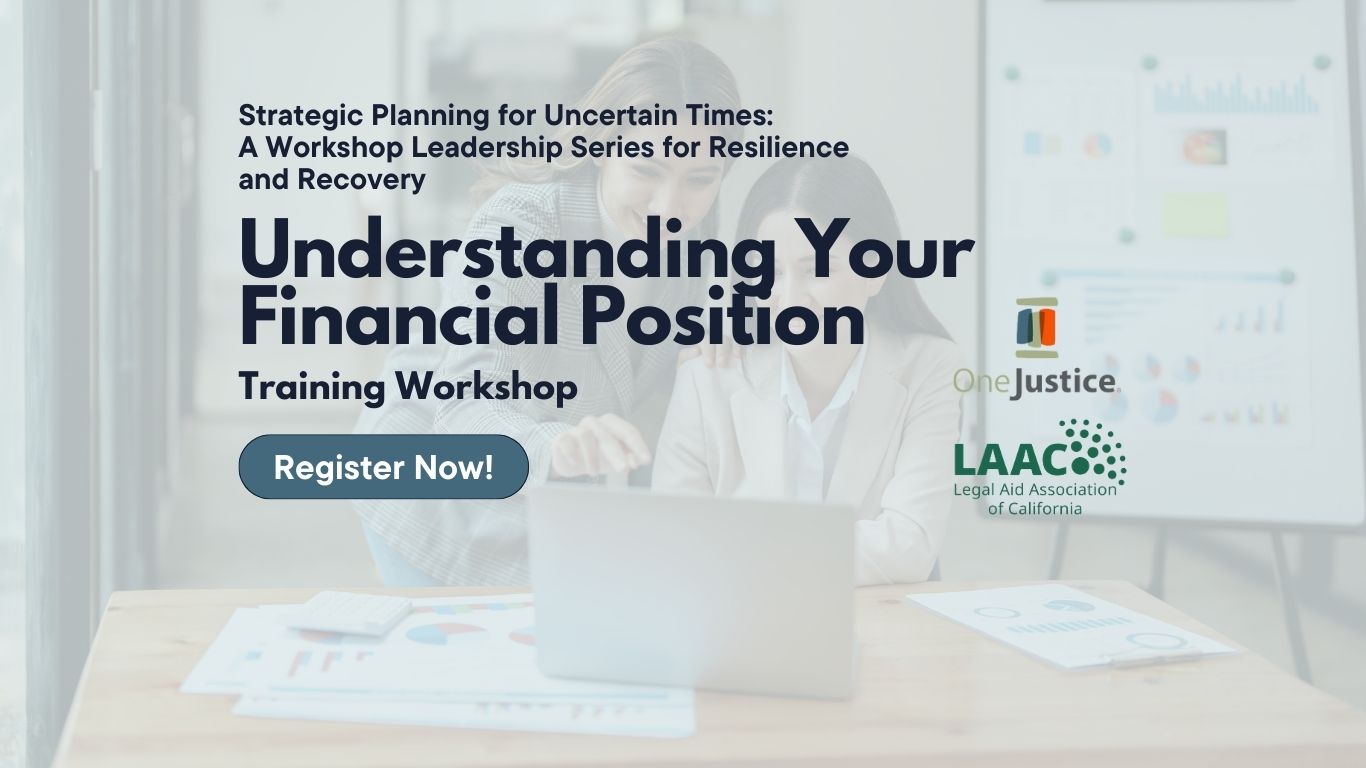 OneJustice and LAAC Financial Training - OneJustice